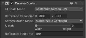 【Unity】端末の画面サイズに合わせる方法【Canvas Scaler】 - umi studio blog