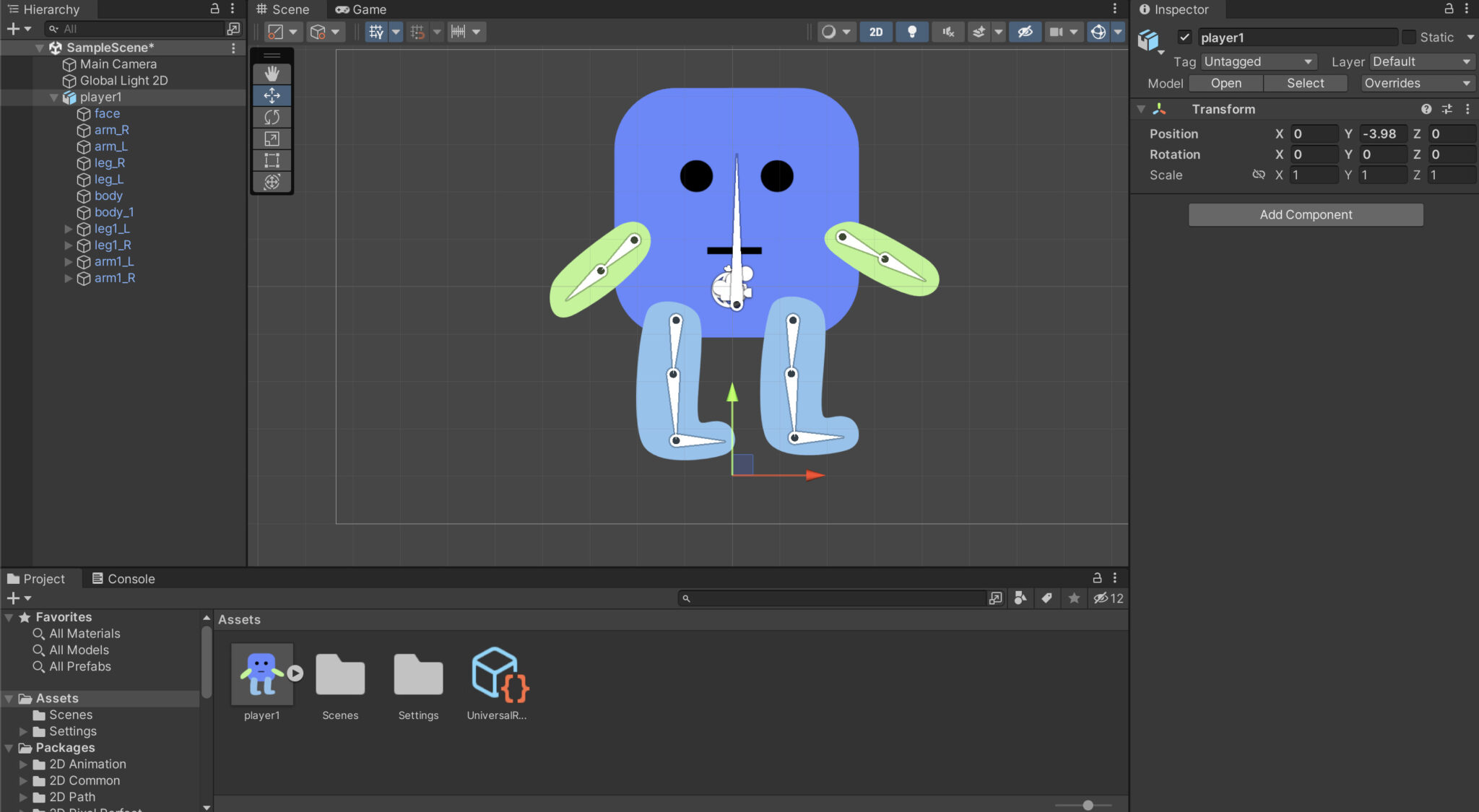 【Unity】IKを使って2Dアニメーションを自作しよう！IKの使い方・設定方法について解説 - umi studio blog