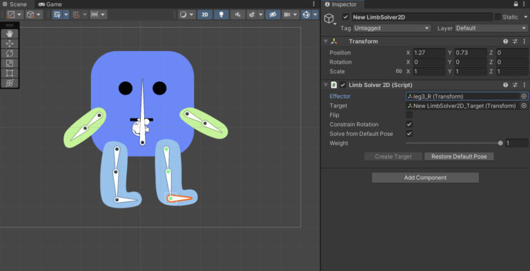 【Unity】IKを使って2Dアニメーションを自作しよう！IKの使い方・設定方法について解説 - umi studio blog