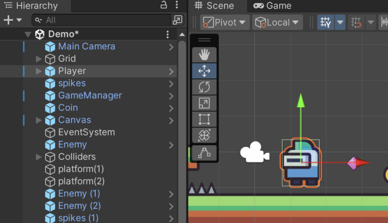 【Unity】2Dアクションゲームでプレイヤーと一緒に動く床の作り方！ - umi studio blog